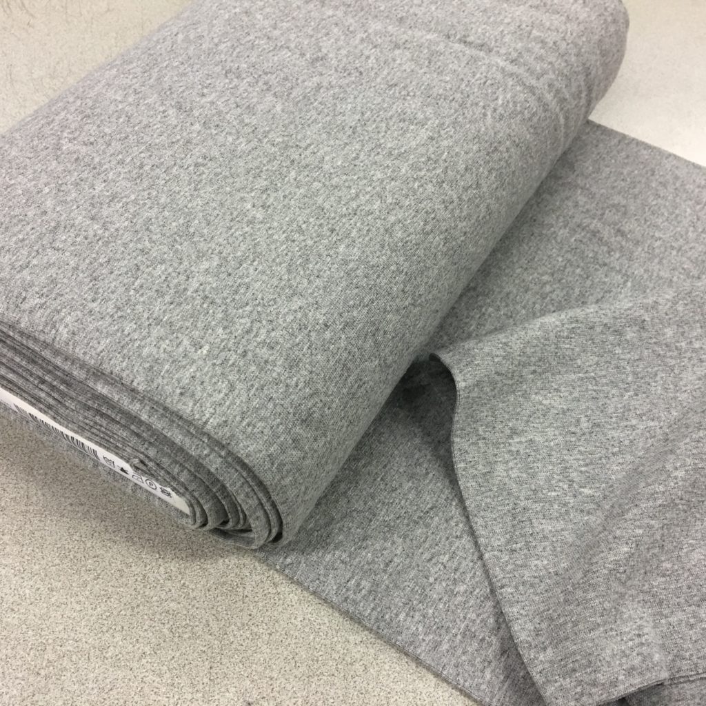 Tubular Jersey Rib/Cuffing – Light Grey Melange | 1st For Fabric