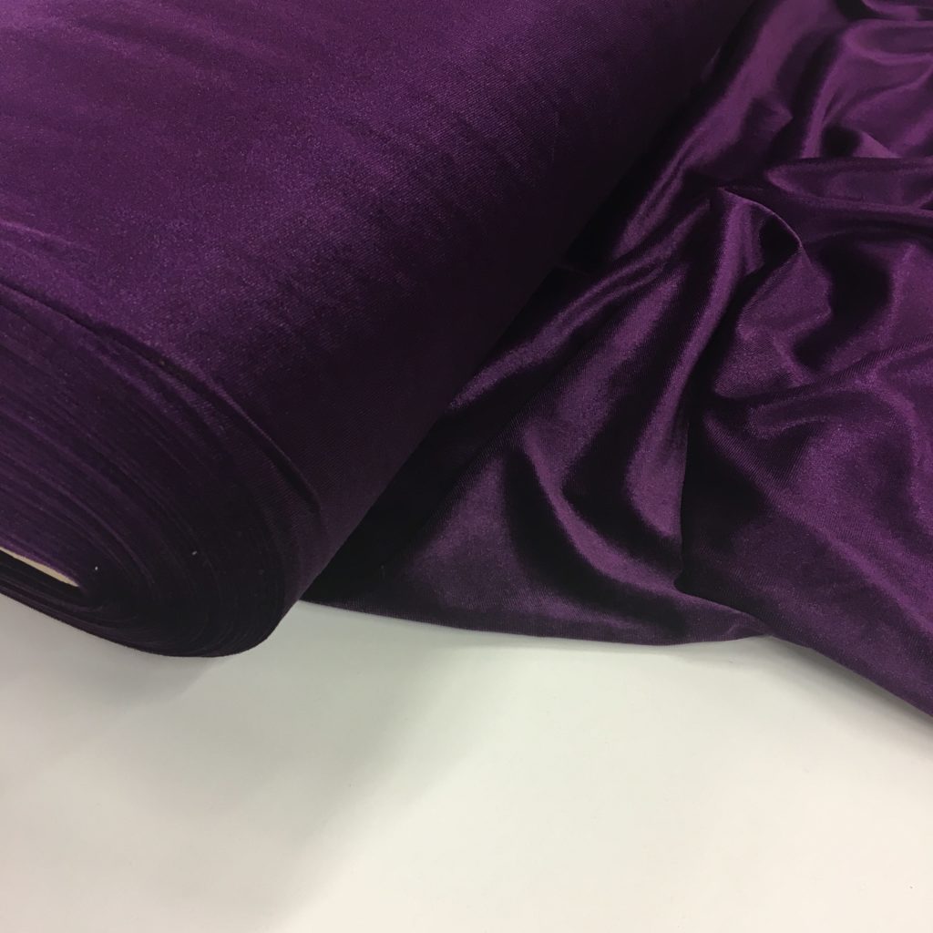 Smooth Stretch Velvet – Damson | 1st For Fabric