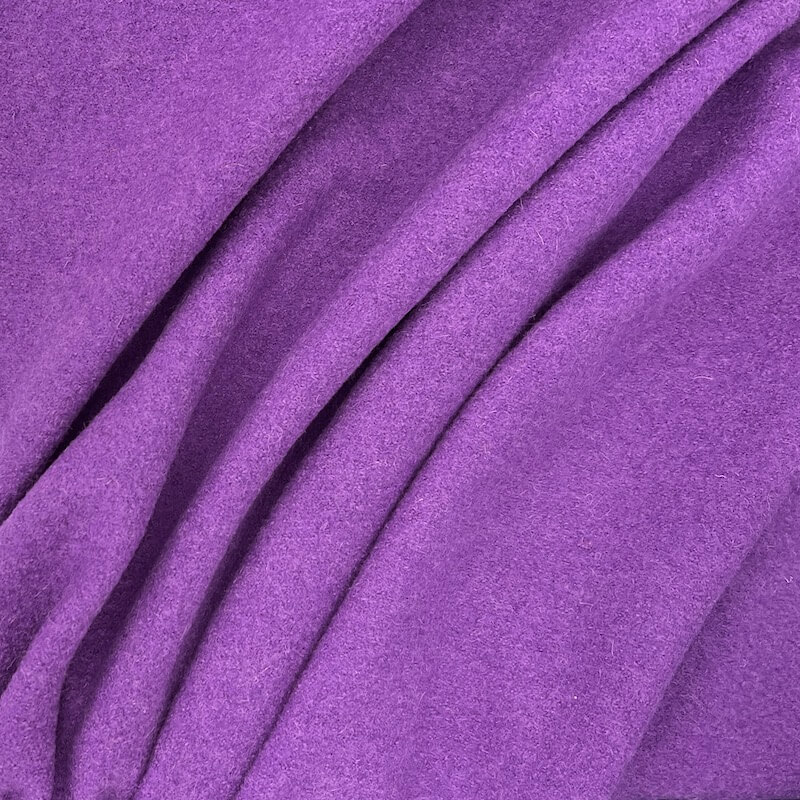 100% Boiled Wool – Purple | 1st For Fabric