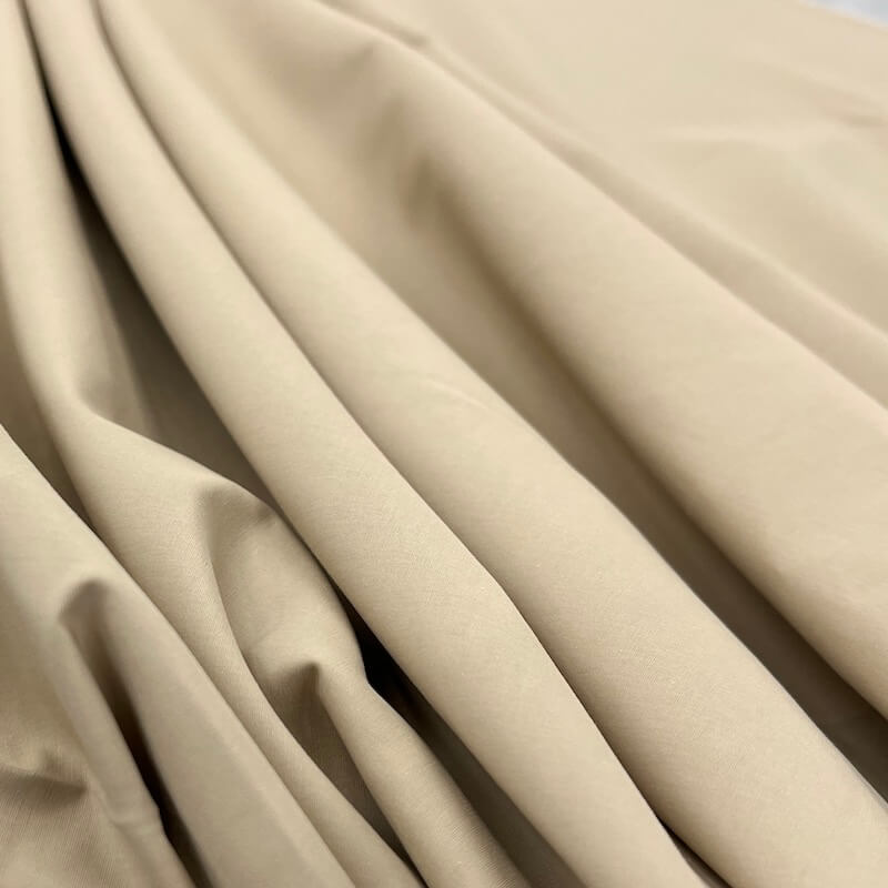 Lightweight Showerproof Trenchcoat Fabric – Sand | 1st For Fabric