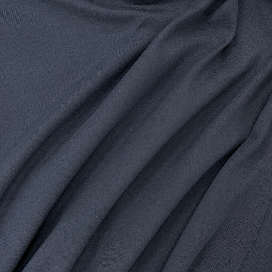 100% Cotton Interlock Jersey – Navy | 1st For Fabric